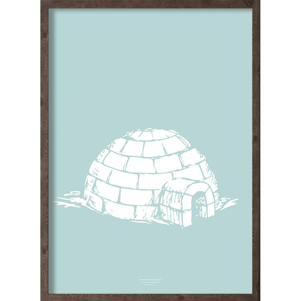 Iglo (arctic ice blue) - ART PRINT - CHOOSE SIZE