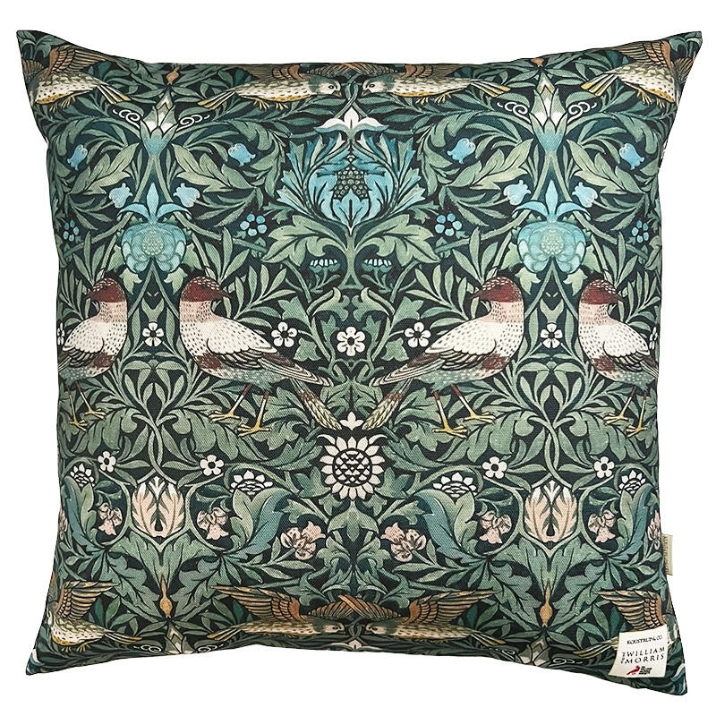 KISSENBEZUG 50x50 cm - Öko-Baumwolle - Morris Bird