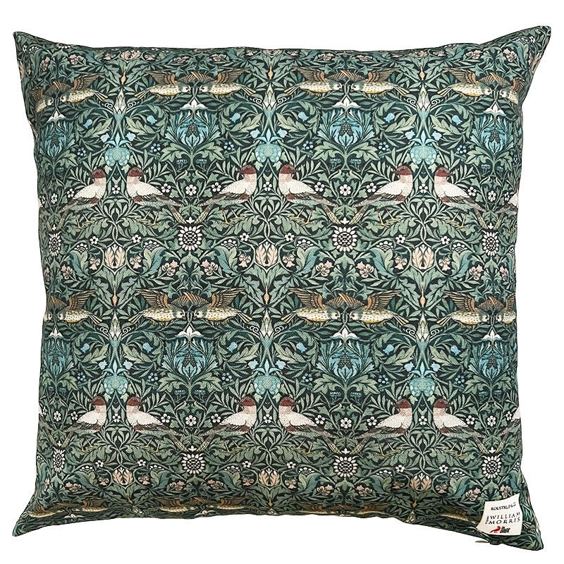 KISSENBEZUG 50x50 cm - Öko-Baumwolle - Morris Bird-Muster